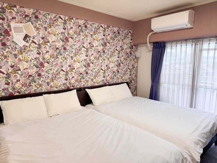 Modern Floral Retreat In Hakata Gion 3 Min, Max 4 - Hakata Station - Fukuoka