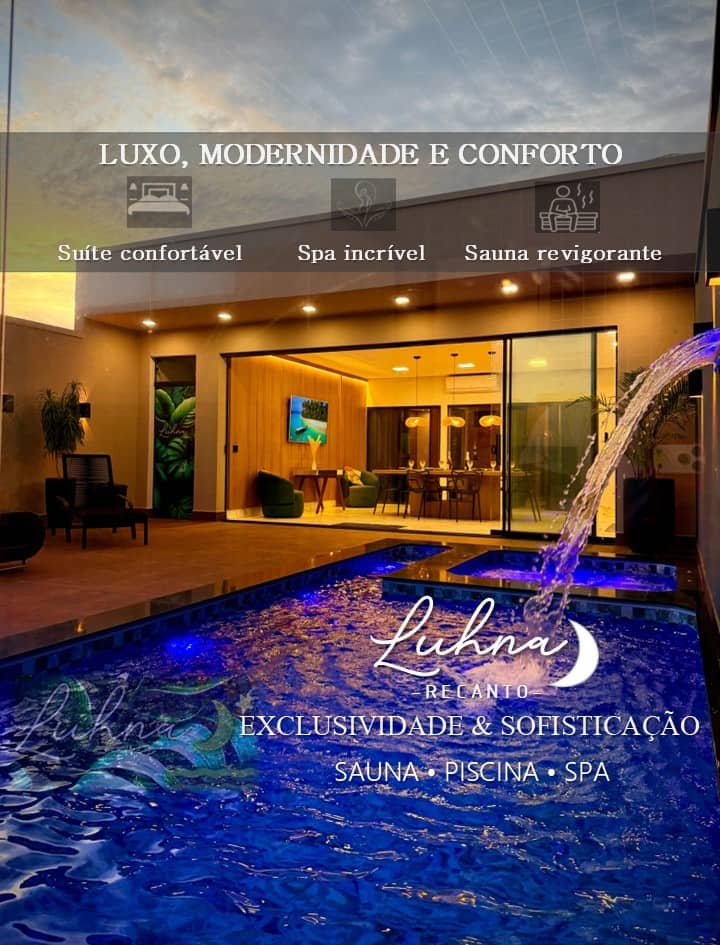 Recanto Luhna - Piscina-spa-ar-sauna Privativa - Limeira