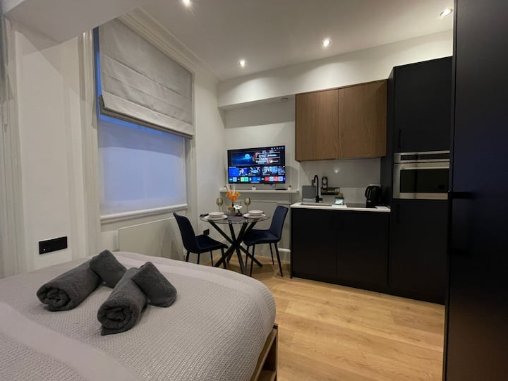 (21/f19)new Central London Studio Hyde Park+wi-fi - London