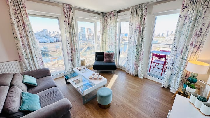 Terrasse Panoramique - Parking - 10 Min De Paris - Alfortville