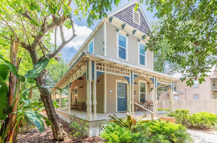 Casa Reina Ana • Lincolnville • Fire Pit • Walk Dt - St. Augustine, FL