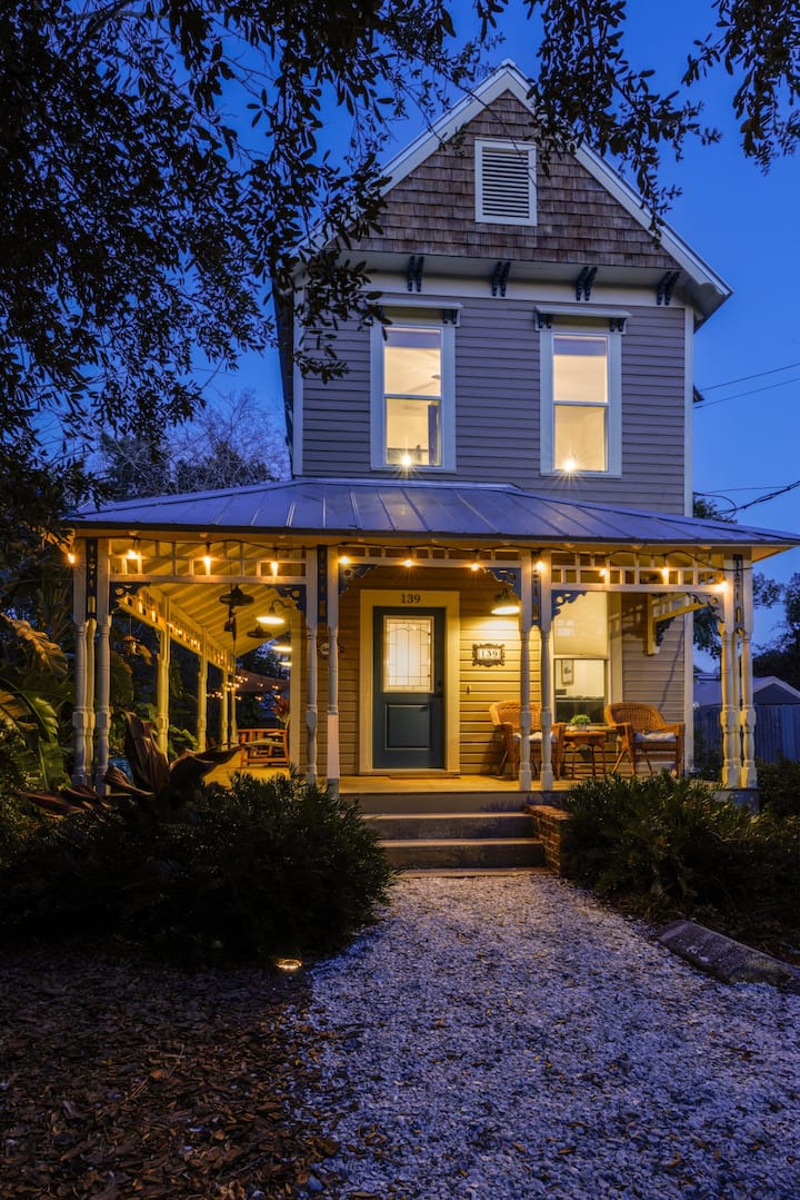 Casa Reina Ana • Lincolnville • Fire Pit • Walk Dt - St. Augustine, FL