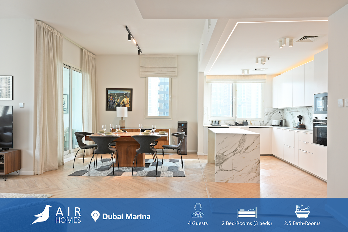 Stylish 2BR with Prime Marina View - Flats for Rent in Dubai, Dubai ...