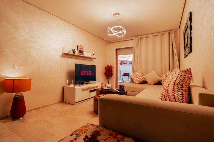 Moderne 1ch Avec Piscine Et Balcon Coeur Marrakech - Marrakesch