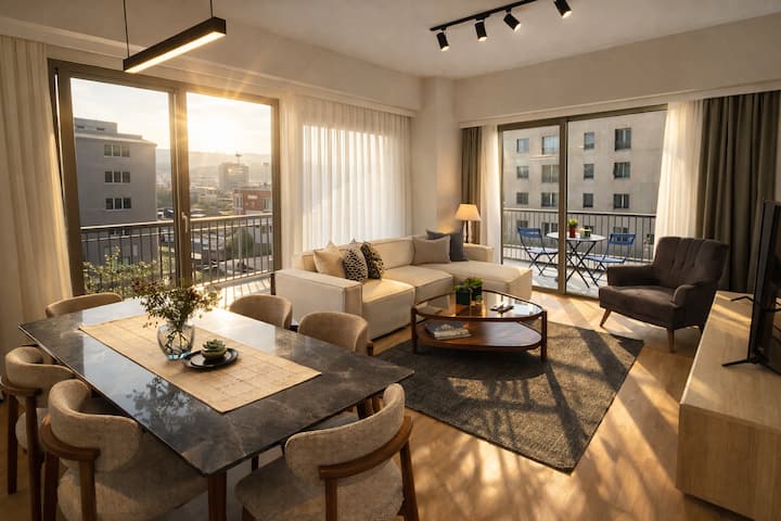 Bright & Stylish 2br For Families & Groups | Gym - Sarıyer