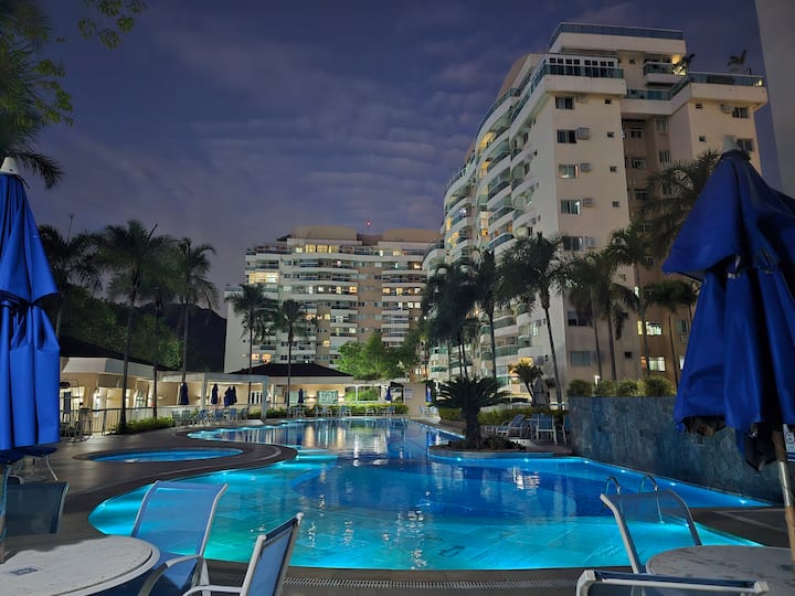 Apartamento Lindo 3 Min Da Praia E Vista Incrível - Recreio