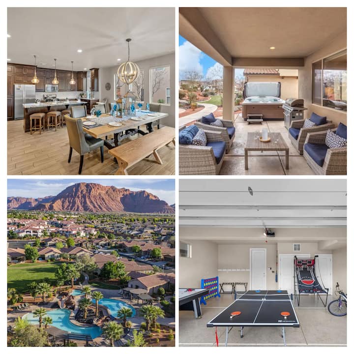 New, Slides/pools, Hot Tub, Games, By Snow Canyon - Gunlock State Park, Gunlock