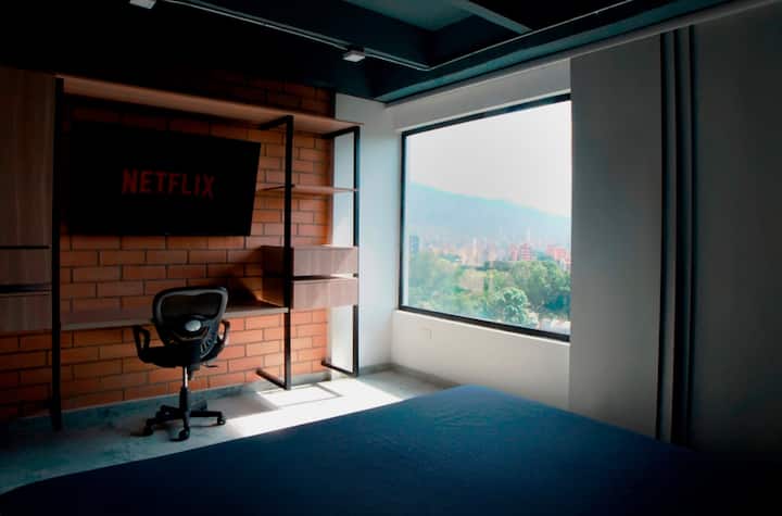 Nuevo Loft Con Vista A La Ciudad. Cerca A Laureles - Medellín, Colombia