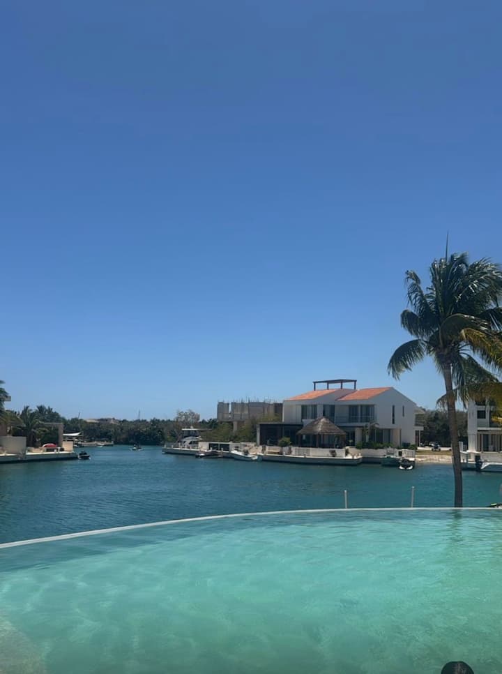 Luxury Oceanfront Condo-pool-beach Pto. Aventuras - Puerto Aventuras