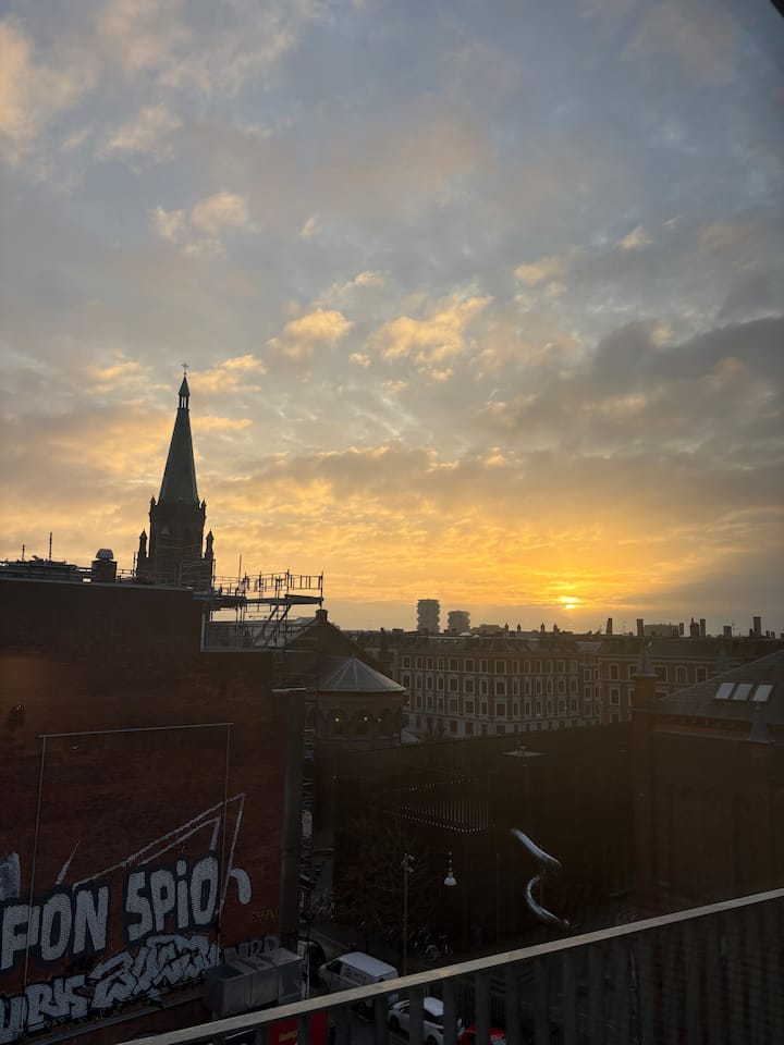 Bright Apartment W/ Balcony And Views In Vesterbro - Copenhagen