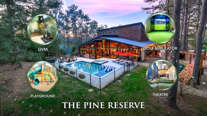 Luxury Resort | Golf Sim, Pool, Gym, Sauna, 30 Ppl - Oklahoma