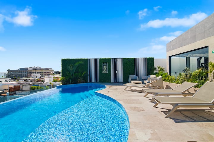 Magnificent Studio | Terrace, Pool & Gym | Casago - Cozumel