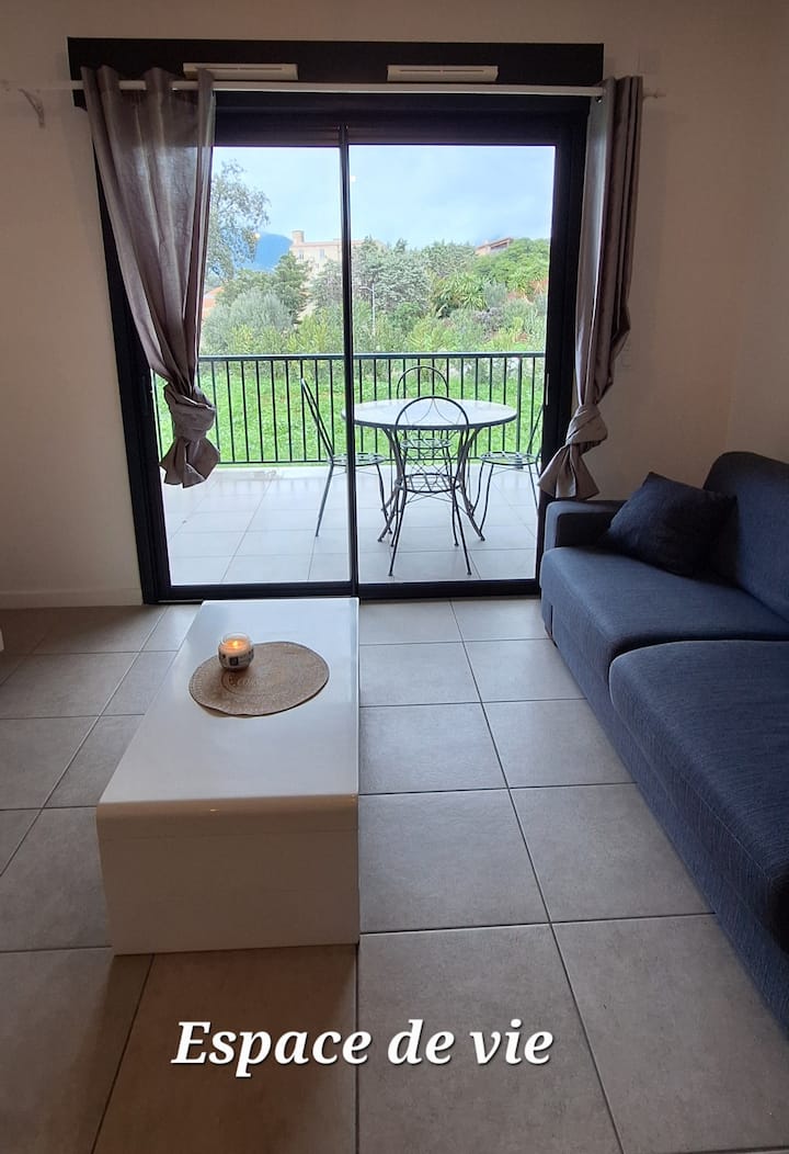 Studio L’aliva - Avec Balcon - Résidence Paisible - Propriano