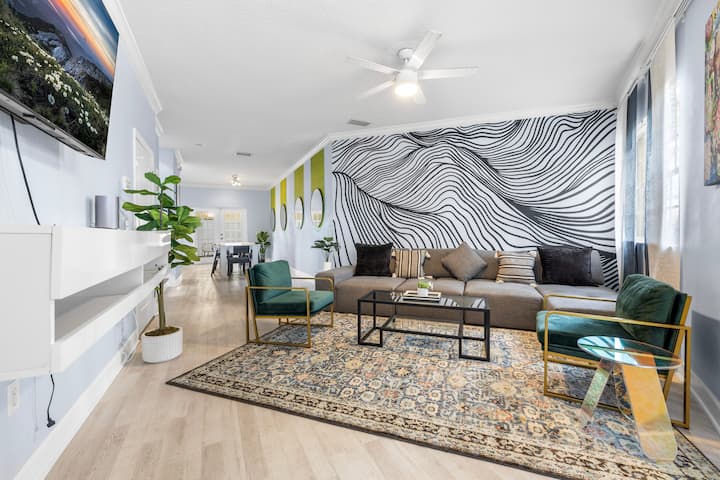 Lux Designer Soho Home | Sleeps 13 | Heart Of Tpa - Tampa