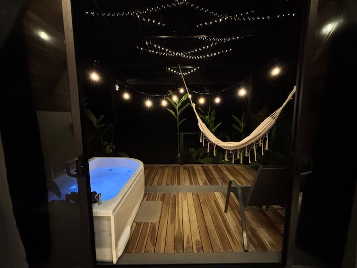 River Paradise Cabin 2 With Private Jacuzzi - La Fortuna