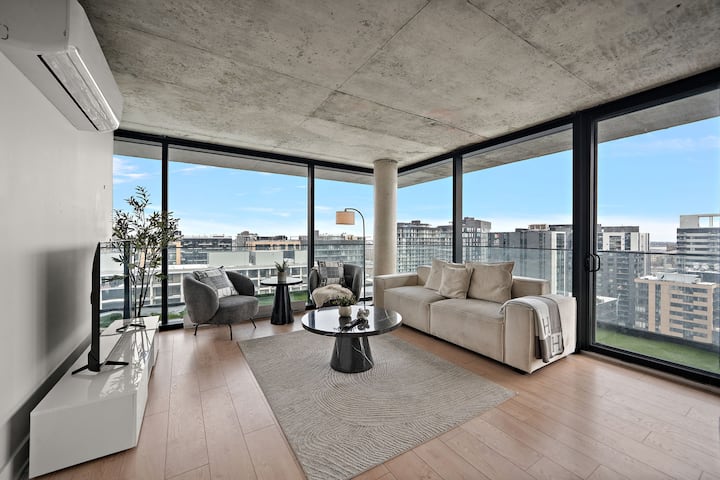 Sophisticated 3br - City View Downtown Montreal - Montreal