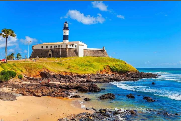 Apto Melhor Lugar Da Barra - 3/4 Para 6-8 Pessoas. - Barra
