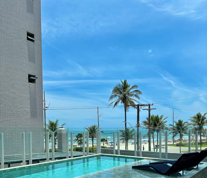 Pé Na Areia, Novo, Linda Vista Mar, Wi-fi, Caiçara - Brasil