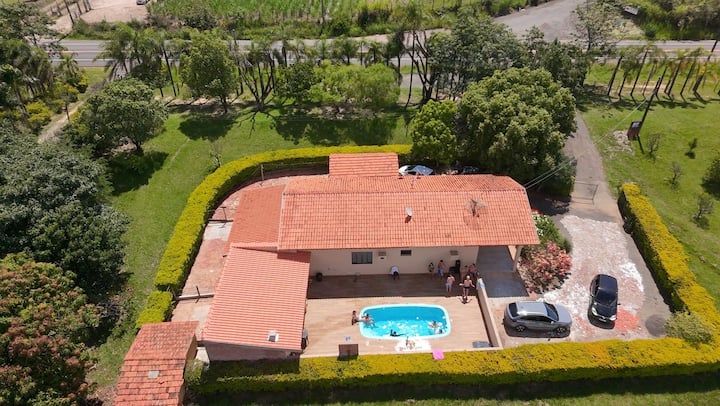 Chácara Com Piscina, Churrasqueira E Muito Espaço - Piracicaba