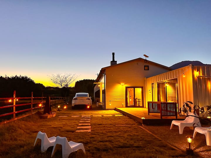 2025年12月open!世界的に見ても希少な高濃度炭酸泉　七里田温泉まで徒歩4分のlodge7です - 다케타시