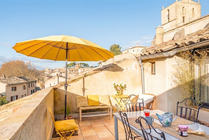 Suite Terrasse & Vue Panorama Luberon Pt Déjeuner - Luberon