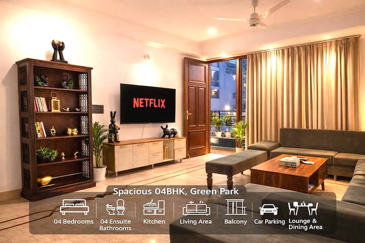 Spacious 4bhk Apt With Balcony & Lift/south Delhi - ニューデリー