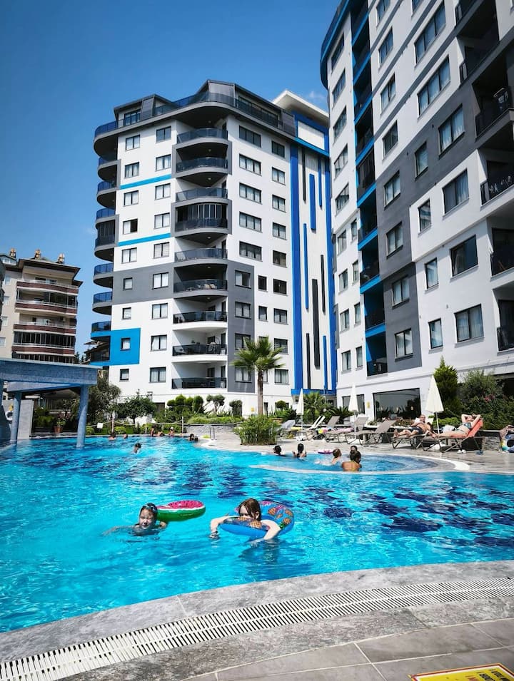 Просторная квартира в центре Алании (Клеопатра) - Alanya