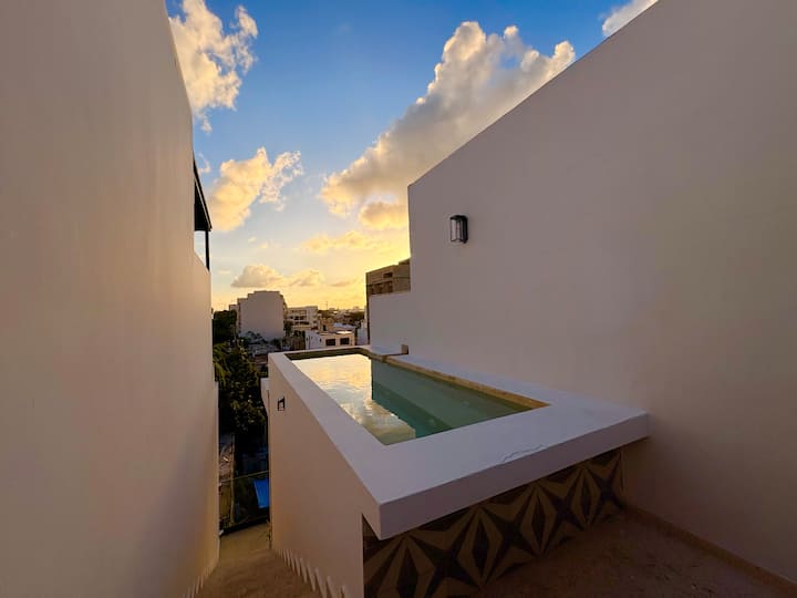 Penthouse W/ Private Rooftop Pool + Jacuzzi - プラヤ・デル・カルメン