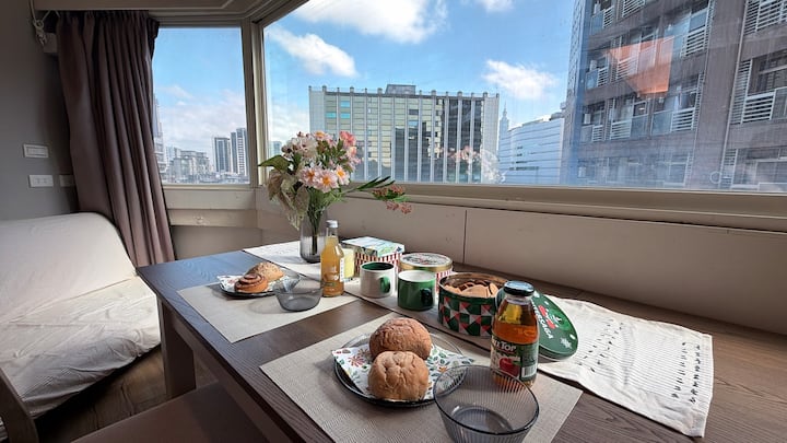 W06 Da’an Stylish Apt｜panoramic Window｜taipei 101 - Taipéi