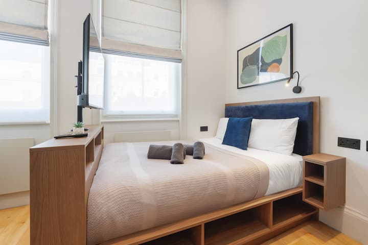 (21/f15)new Bayswater/hyde Park Studio Zone1+wi-fi - London