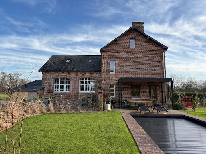 Maison Charmante Avec Piscine En Normandie 6 Pers - Seine-Maritime
