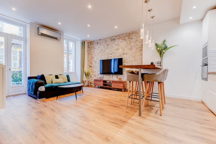 2p Neuf Au Port De Nice - Balcon - 4 Couchages - Nice