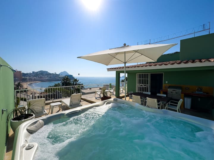 Casa Altas En Olas Altas Jacuzzi Grande Vista Mar - Mazatlán