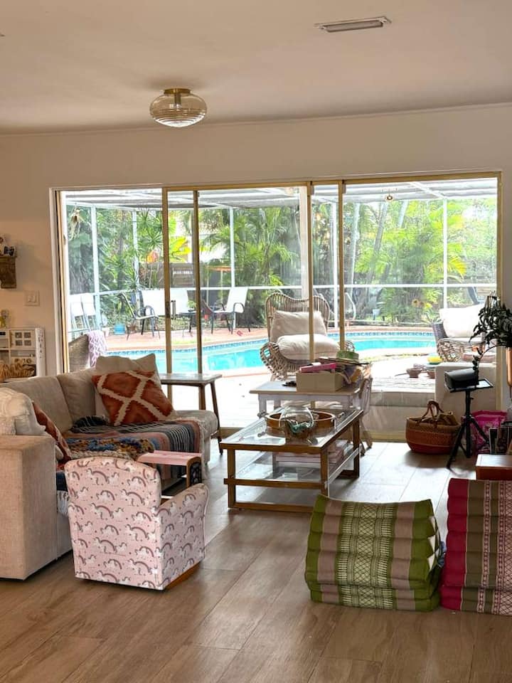 Elegant Pool & Garden. Central, 15 Min To Beach. - ハリウッド, FL