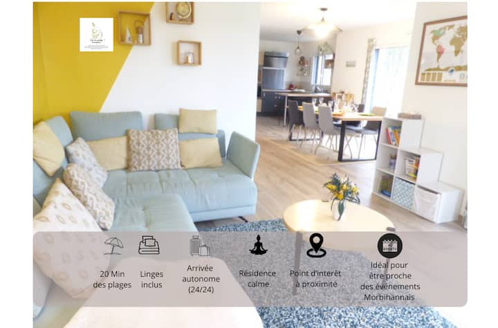 "Ty An Heol" Maison Familiale En Résidence Calme - Auray