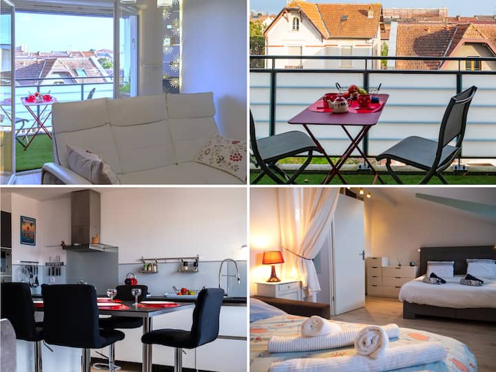 Duplex Ô Minimes Toulouse - 4 Pers - Parking-métro - Toulouse