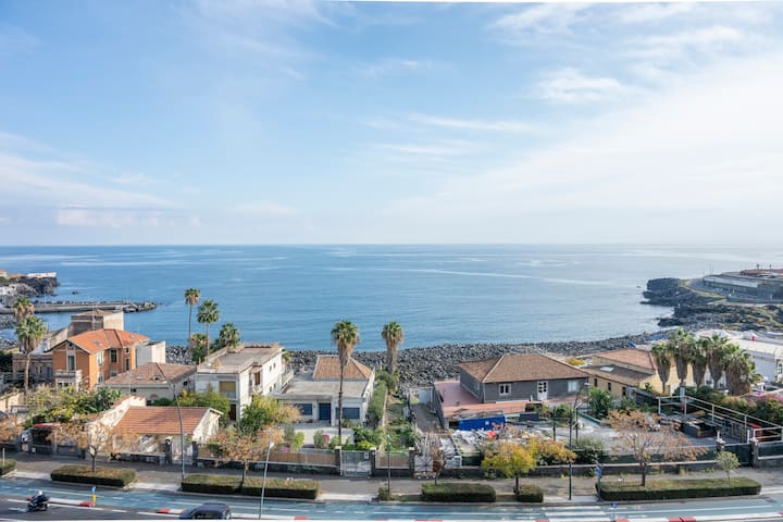 Luminoso Appartamento Vista Mare Sul Lungomare - Catania