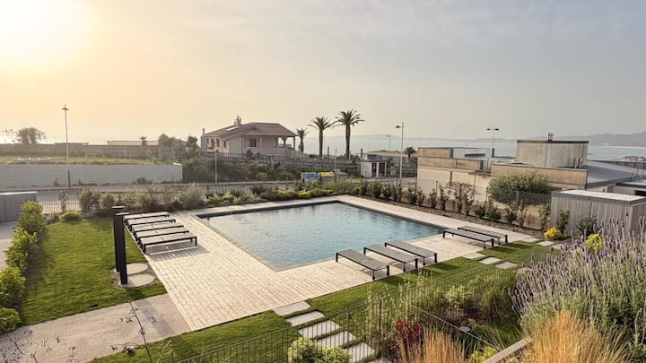 Excellent Flat With Swimming Pool And Sea Views - Portonovo