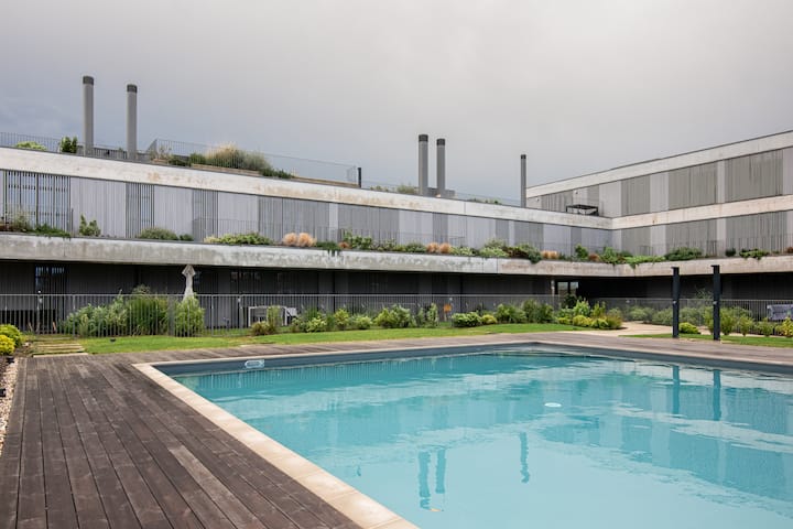 Excellent Flat With Swimming Pool And Sea Views - O Grove