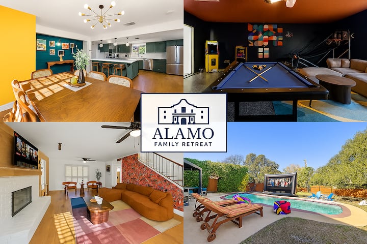 Alamo Family Retreat | Pool, Game Room, Central Sa - San Antonio, TX