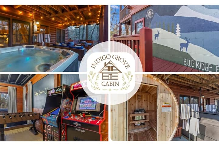 Indigo Grove Cabin | Sauna - Hottub - Fire Pit - Blue Ridge, GA