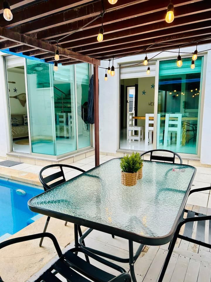 Casa Grande Estilo Surf & Playa C/ Alberca Privada - Boca del Río