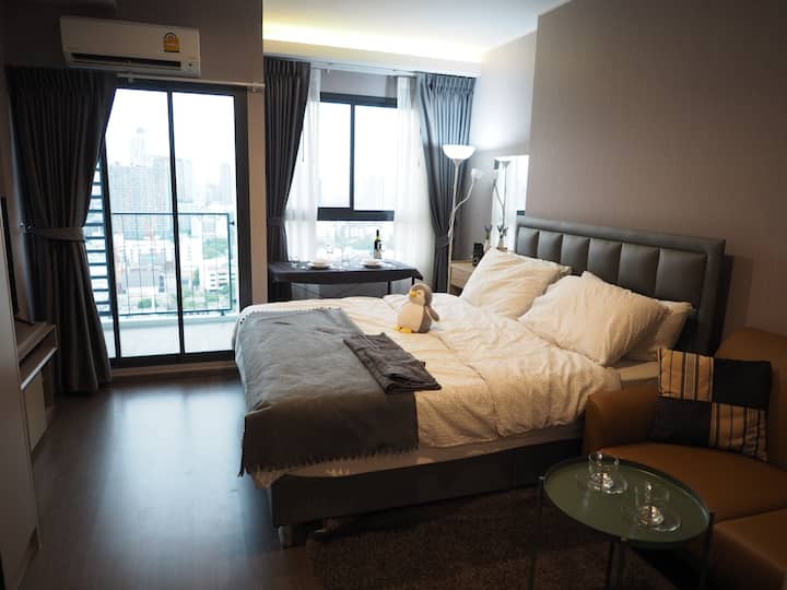 24fl Studio 27sqm-bts Bangchak-28days+ (Thai Host) - Phra Khanong