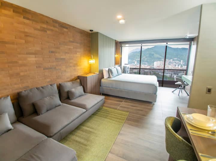 Moderna Suite Con Gran Vista Y Ubicación - Envigado