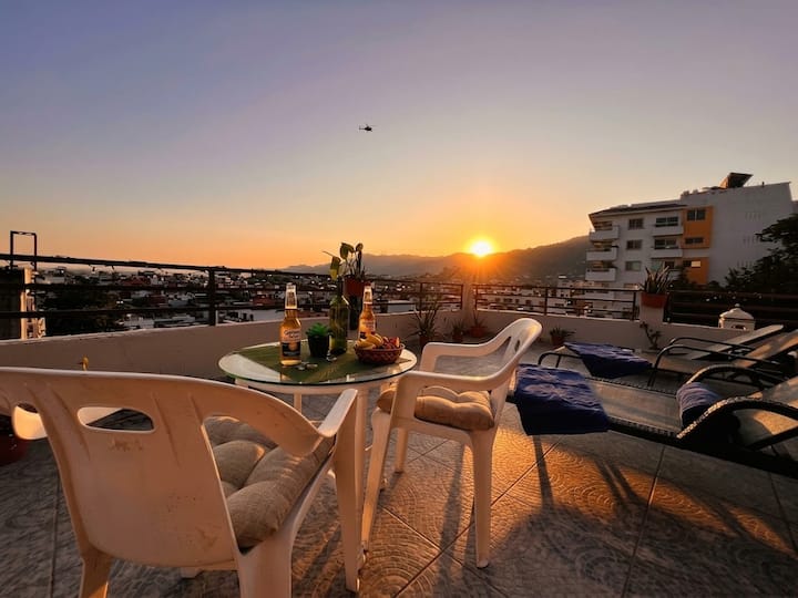 Loft Blue Butterfly | Sunset View Terrace + A/c - Mexico
