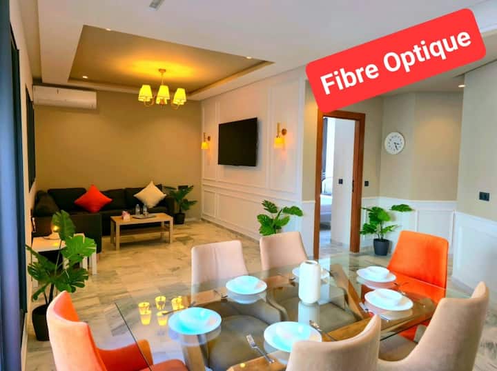 Smart-house 6 (Fibre 100mb, 2ch, 3 Sdb, Parking) - Fès