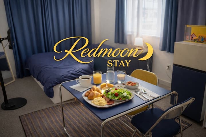 Kachu Red Moon Stay 1 감청색과 노란색 -