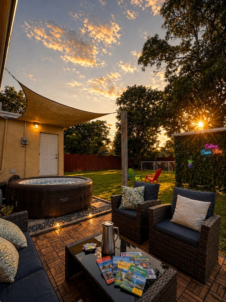 20% Off | 5 Min To Downtown•7 Min To Beach+jacuzzi - Delray Beach, FL