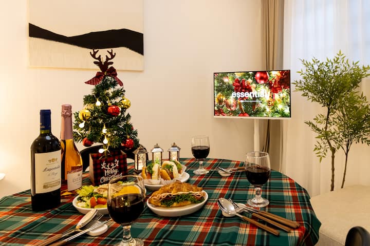 [신규할인] 서울중심/공항철도/공덕역/대흥/마포/홍대/5인숙소/호텔베딩/무료주차/빔프로젝터 - Seoul