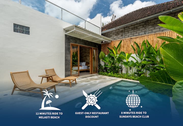 Private Pool Hideaway With Boho Charm In Ungasan - Jimbaran